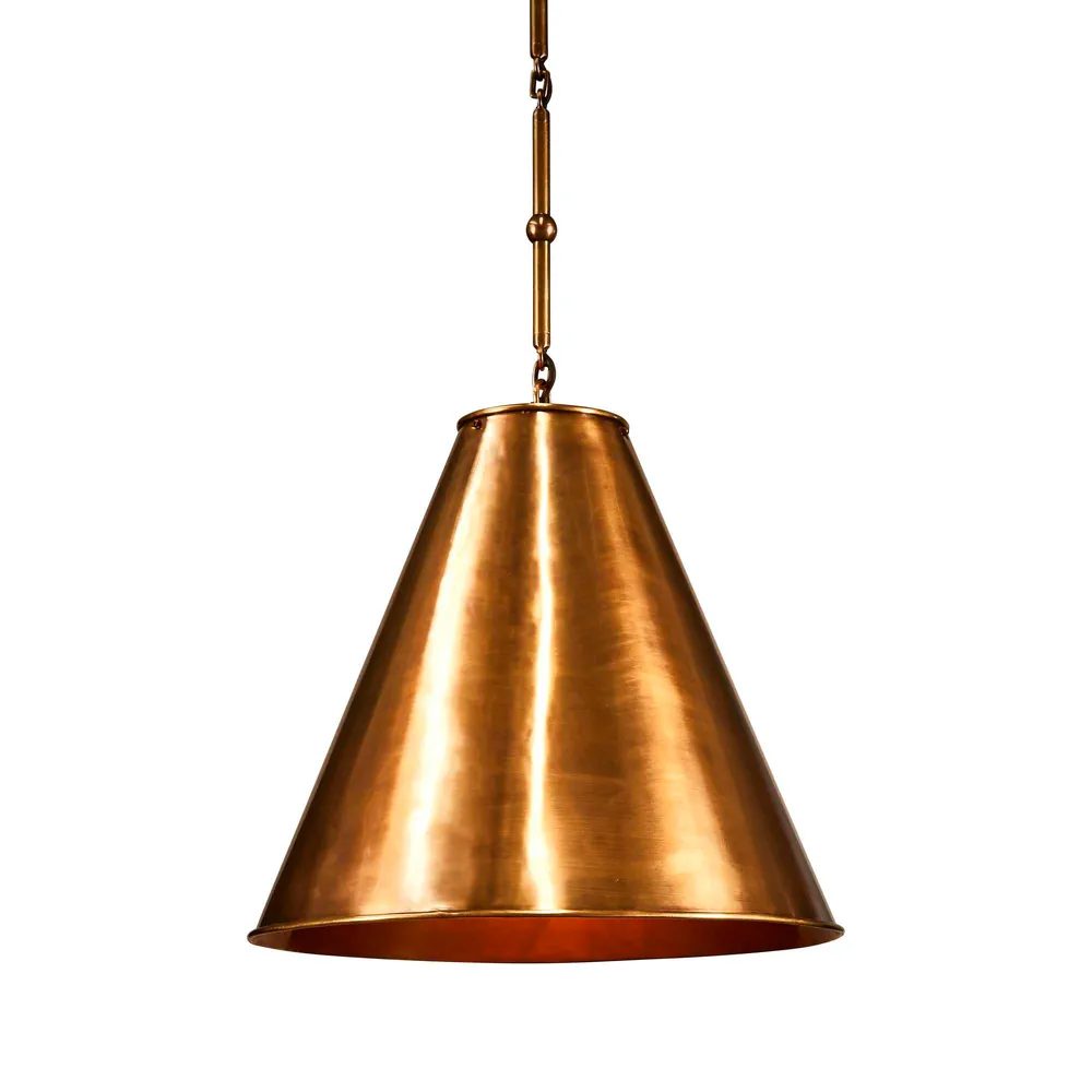 Brass Conical Pendant Light - Sydney Lighthouse