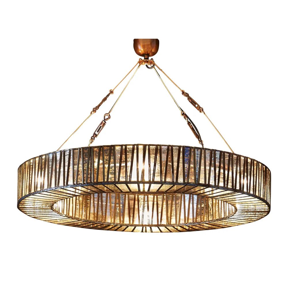 Brass Glass Ring Pendant Light - Sydney Lighthouse